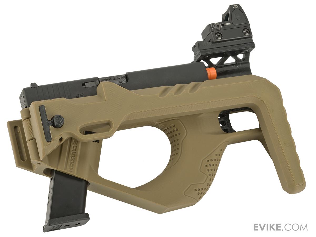 SRU 3D Printed PDW Gas Blowback Pistol Carbine (Color: Tan), Airsoft ...