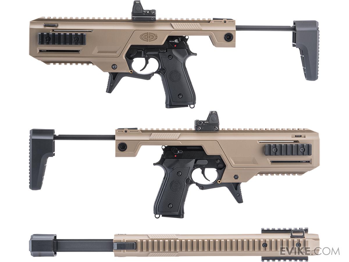 SRC PDW Conversion Kit for M9 Gas Blowback Airsoft Pistol (Color ...