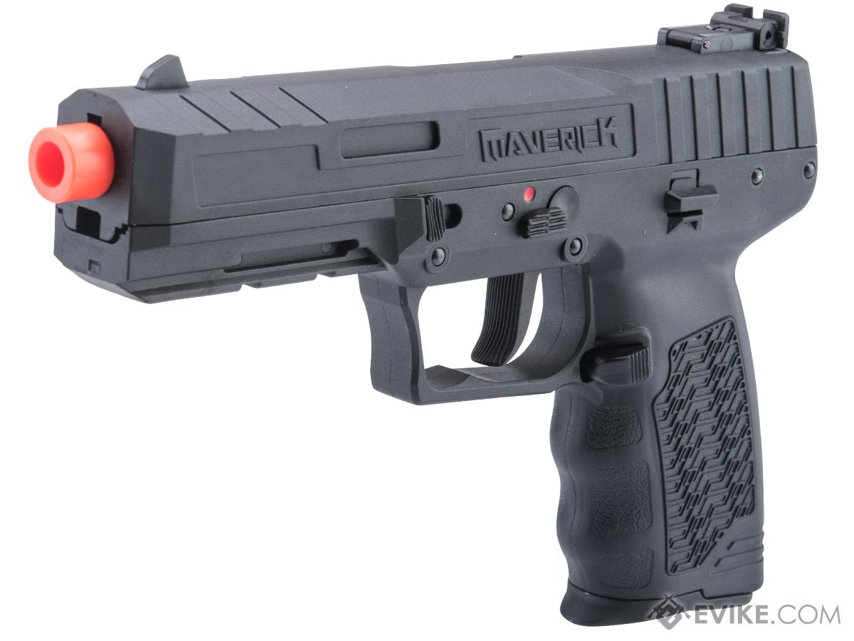 SRC Maverick Tactical Gas Blowback Airsoft Pistol (Model: Black), Airsoft Guns, Gas Airsoft ...