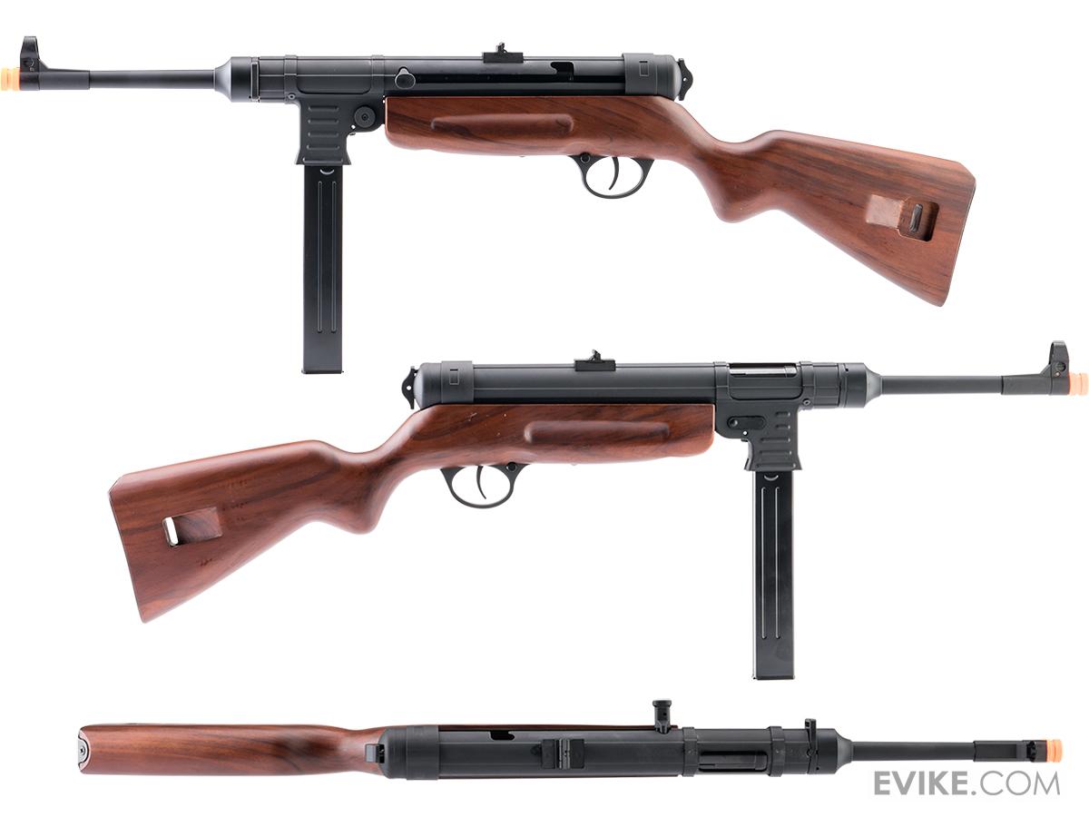 SRC SR41 WWII Sten CO2 Gas Blowback Airsoft SMG w/ Real Wood Stock ...