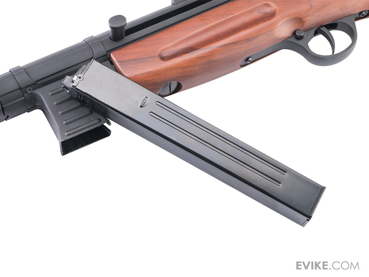 SRC SR41 WWII Sten CO2 Gas Blowback Airsoft SMG w/ Real Wood Stock ...