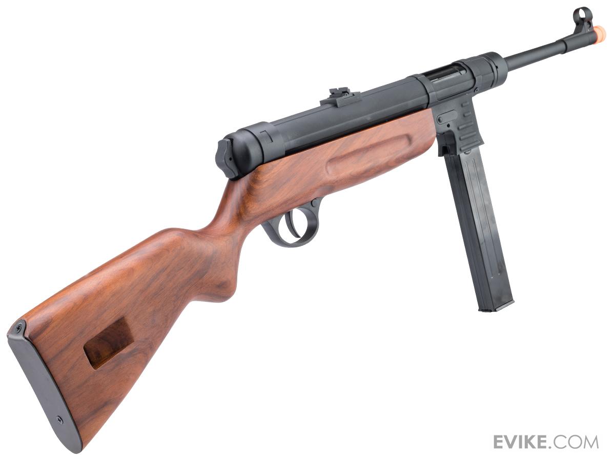SRC SR41 WWII Sten CO2 Gas Blowback Airsoft SMG w/ Real Wood Stock ...