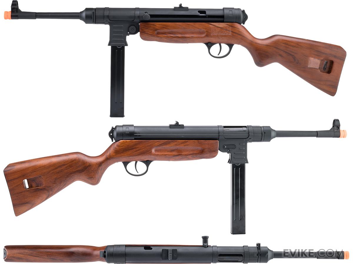 SRC SR41 WWII Sten CO2 Gas Blowback Airsoft SMG w/ Real Wood Stock ...