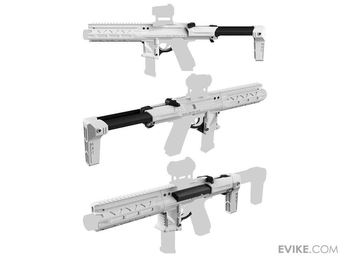 SRU APX Carbine Conversion Kit for Action Army AAP-01 Gas Blowback Airsoft Pistol (Color: White ...