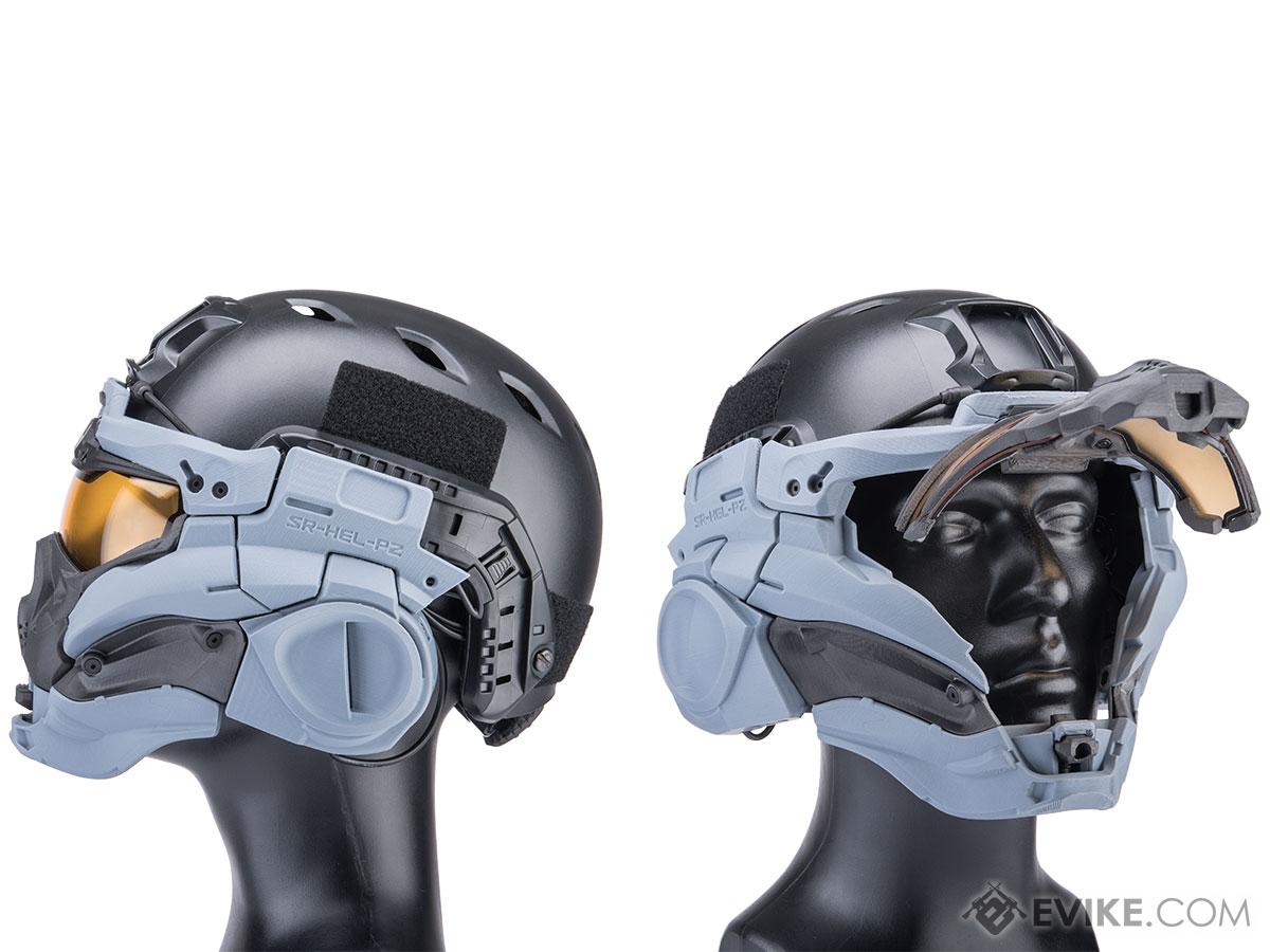 SRU SR Tactical Face Shield Type II w/ Integrated Cooling System & Flip ...