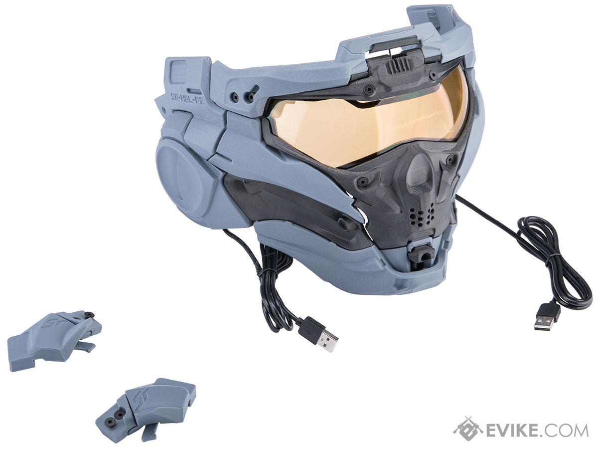 SRU SR Tactical Face Shield Type II w/ Integrated Cooling System & Flip ...