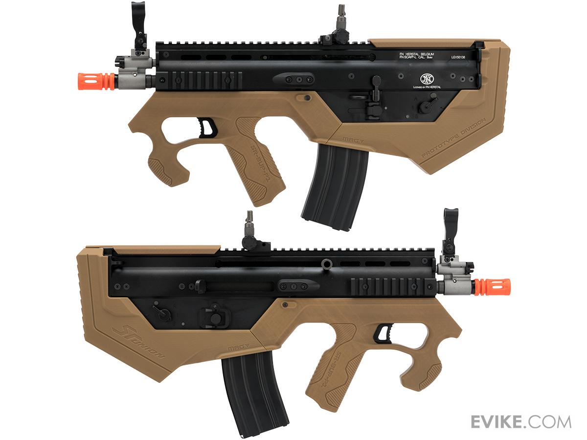 Evike.com Custom WE-Tech SCAR-L Gas Blowback Rifle w/ SRU SCAR-L Bullpup Conversion Kit (Color ...
