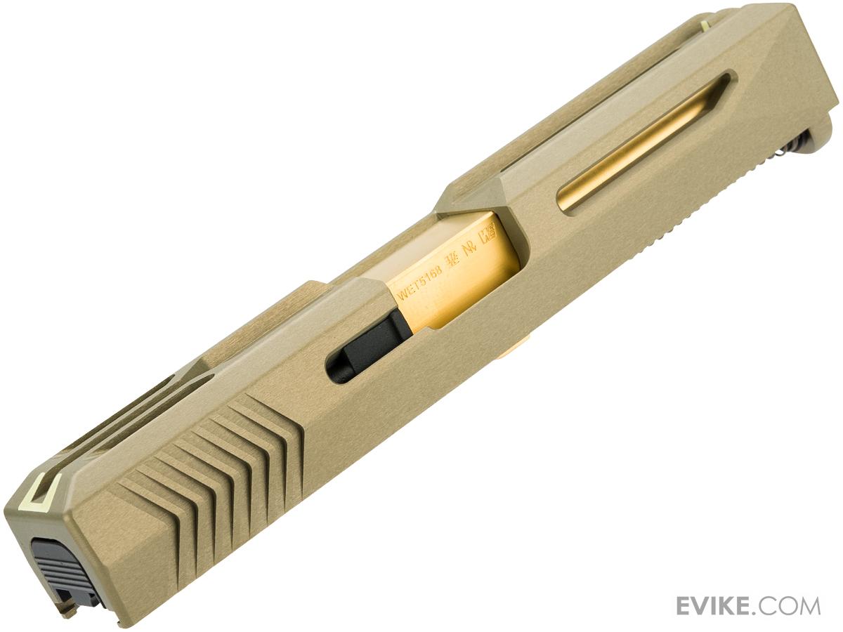 SRU WE G18 CNC Competition Slide Set (Color: Tan / With Gold Barrel ...