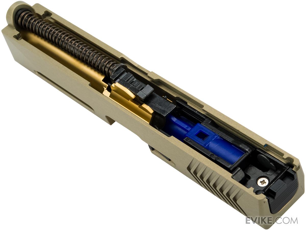 SRU WE G18 CNC Competition Slide Set (Color: Tan / With Gold Barrel ...