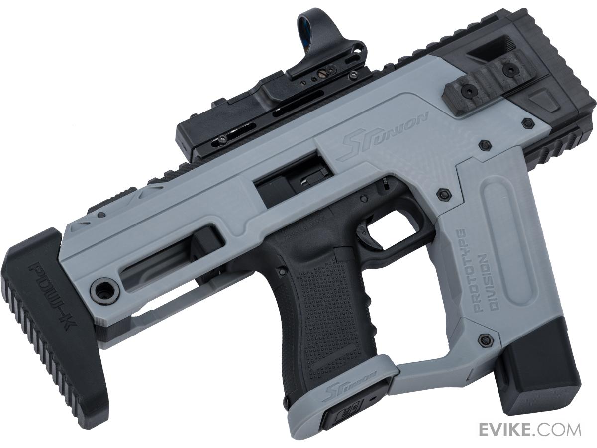 SRU PDW Carbine Kit for 17 Style Airsoft Pistols (Color: Airforce Grey ...