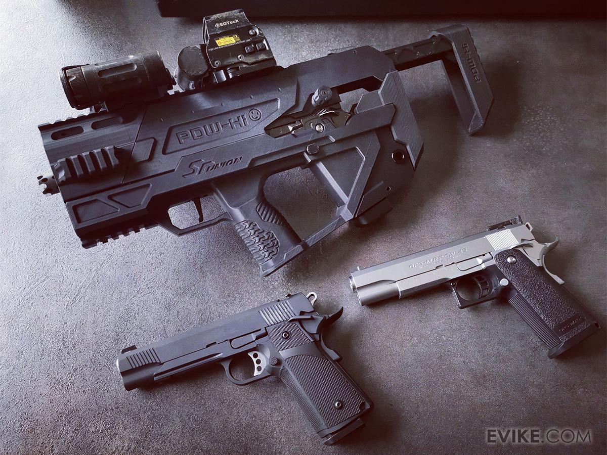 SRU 3D Printed PDW Carbine Kit for Hi-Capa Series Gas Blowback Airsoft ...