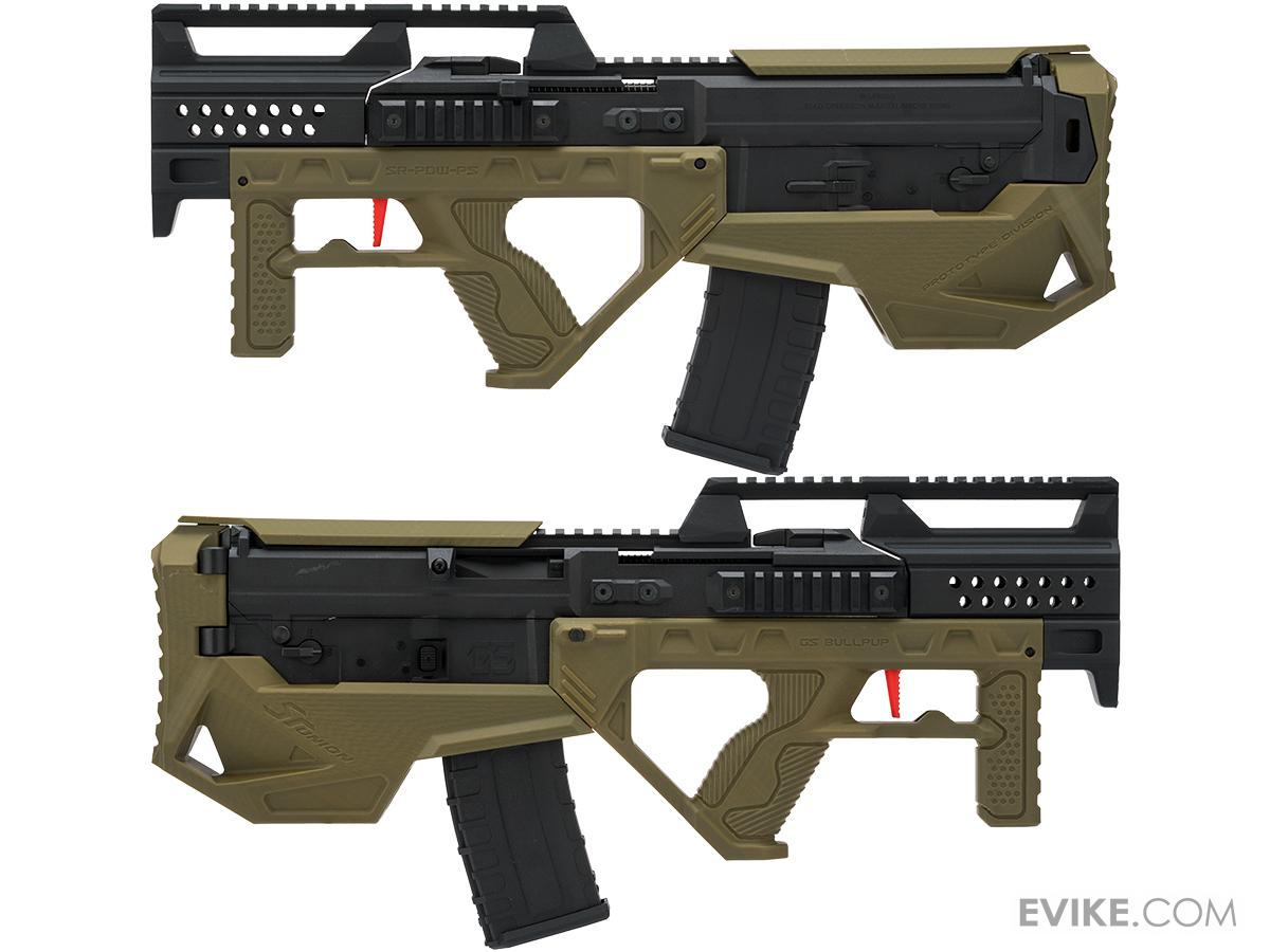 Evike.com Custom GHK G5 Gas Blowback Airsoft Rifle with SRU G5 Bullpup Conversion Kit, Airsoft ...