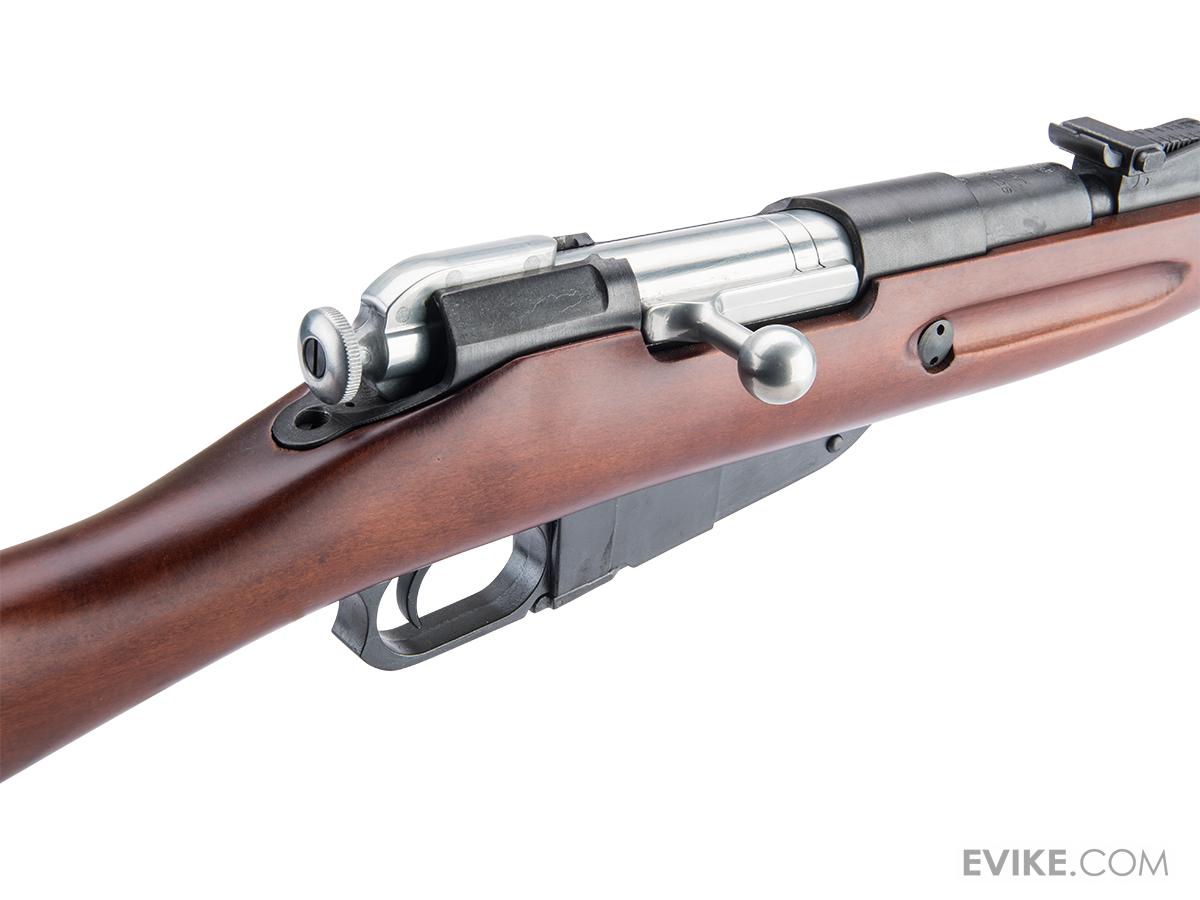 S&T M1891/30 Mosin Nagant Real Wood Bolt Action Airsoft Rifle, Airsoft ...