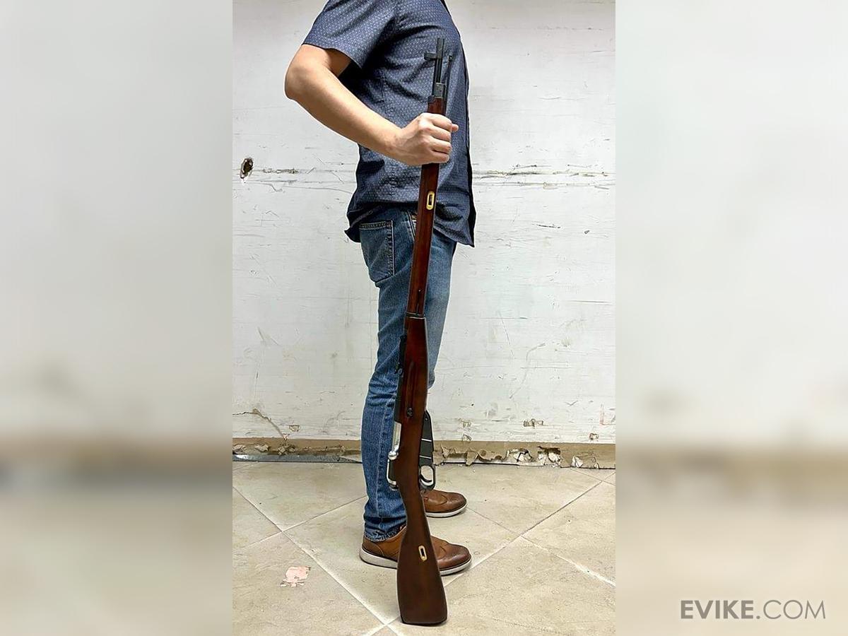 S&T M1891/30 Mosin Nagant Real Wood Bolt Action Airsoft Rifle, Airsoft ...