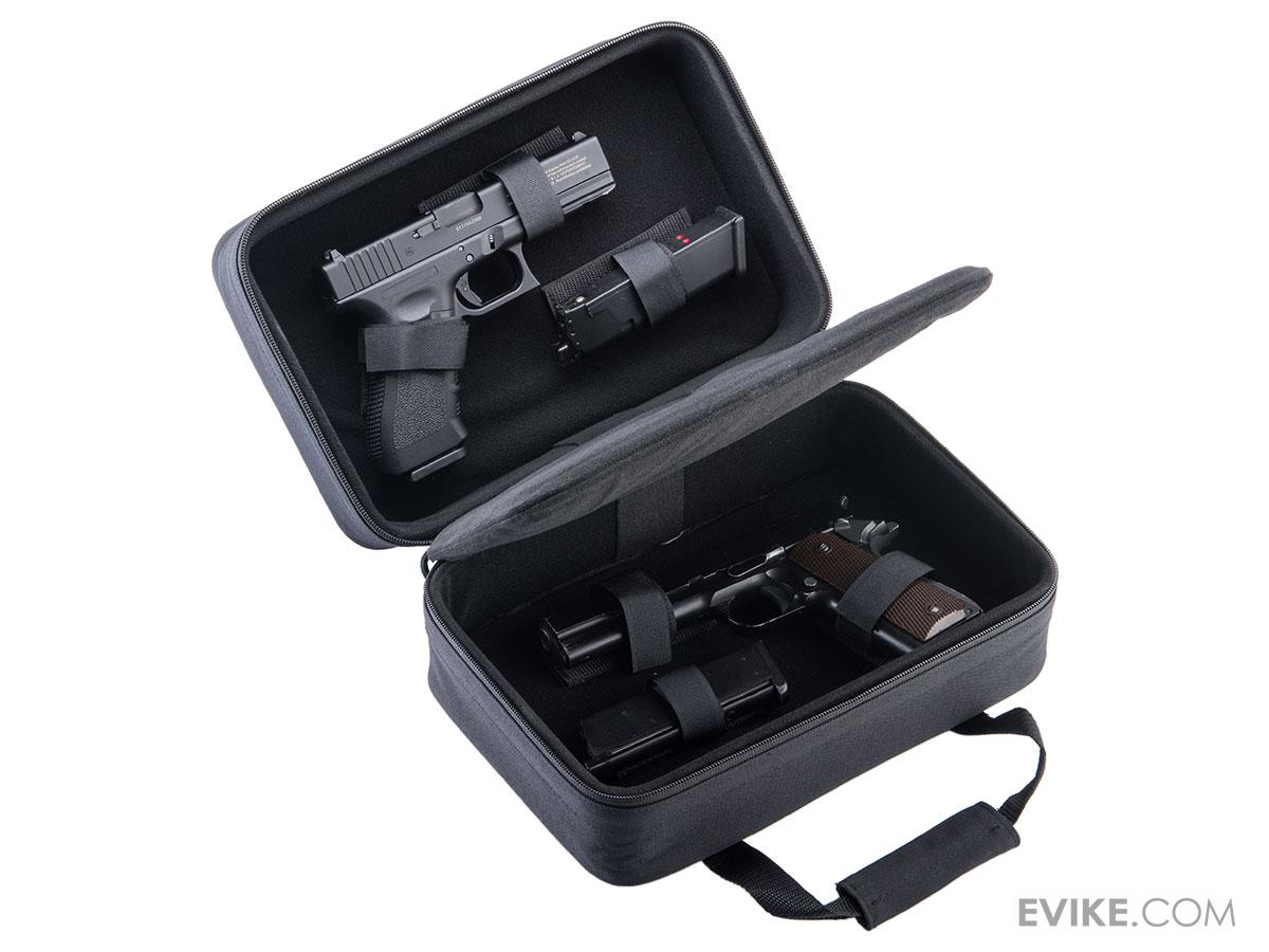 S&T Semi-Hard Pistol Case (Model: Dual Pistol / Black), Tactical Gear ...