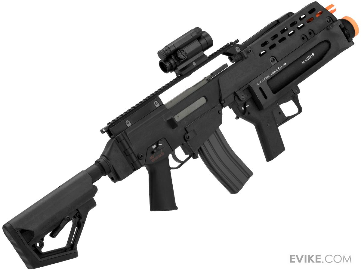 Evike Custom "Icarus Heavy" EBB Airsoft AEG with CTS Stock and Grenade ...
