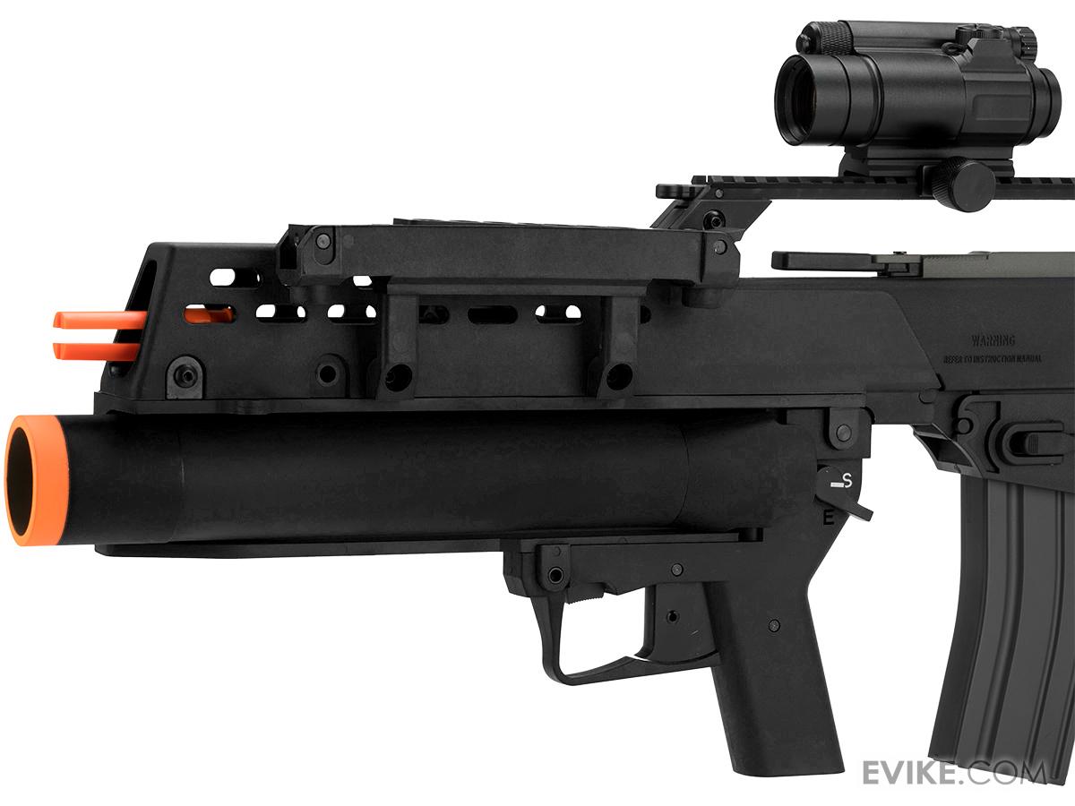 Evike Custom "Icarus Heavy" EBB Airsoft AEG with CTS Stock and Grenade ...