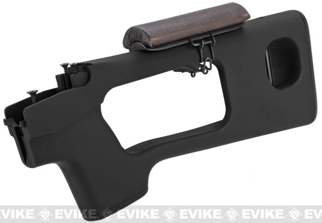 AIM Top Polymer Stock w/ Cheek Rest for SVD Series Airsoft Sniper ...