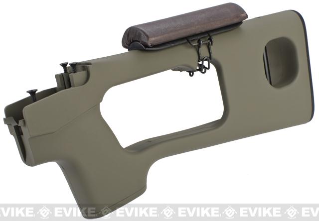 AIM Top Polymer Stock w/ Cheek Rest for SVD Series Airsoft Sniper ...