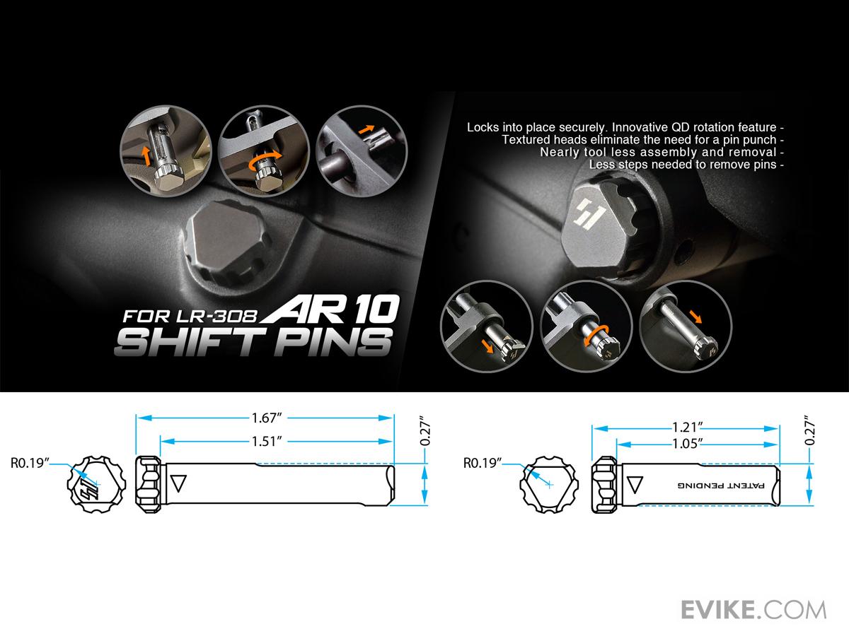 Strike Industries AR-10 Shift Pins (Color: Chrome), Accessories & Parts ...