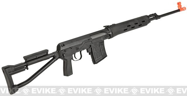 A&K SVD Dragunov Bolt Action Sniper Rifle w/ Folding Stock, Airsoft ...