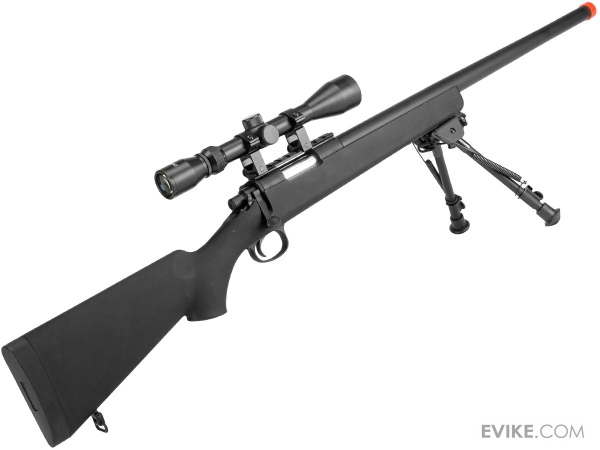 Snow Wolf VSR10 / M700 Bolt Action Sniper Rifle (Color: Black), Airsoft ...