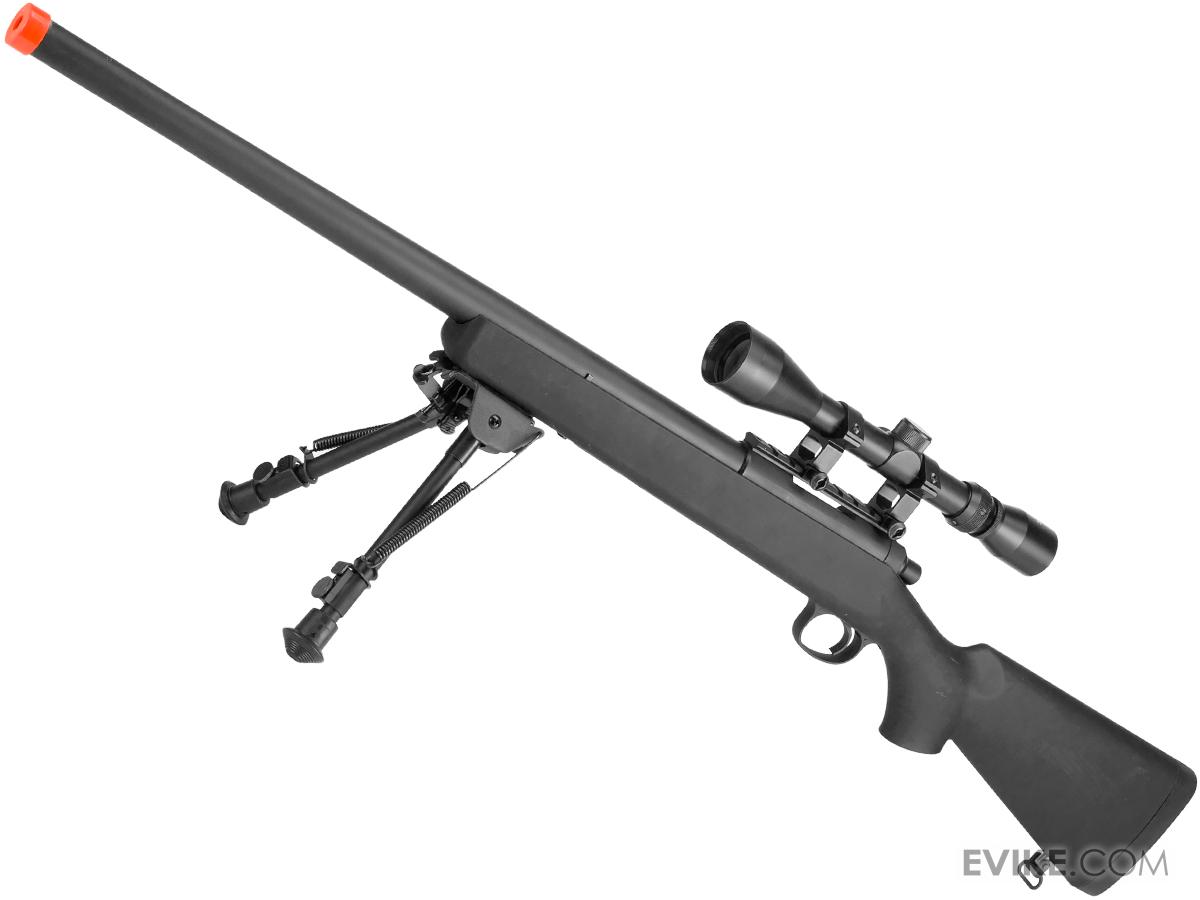 Snow Wolf VSR10 / M700 Bolt Action Sniper Rifle (Color: Black), Airsoft ...