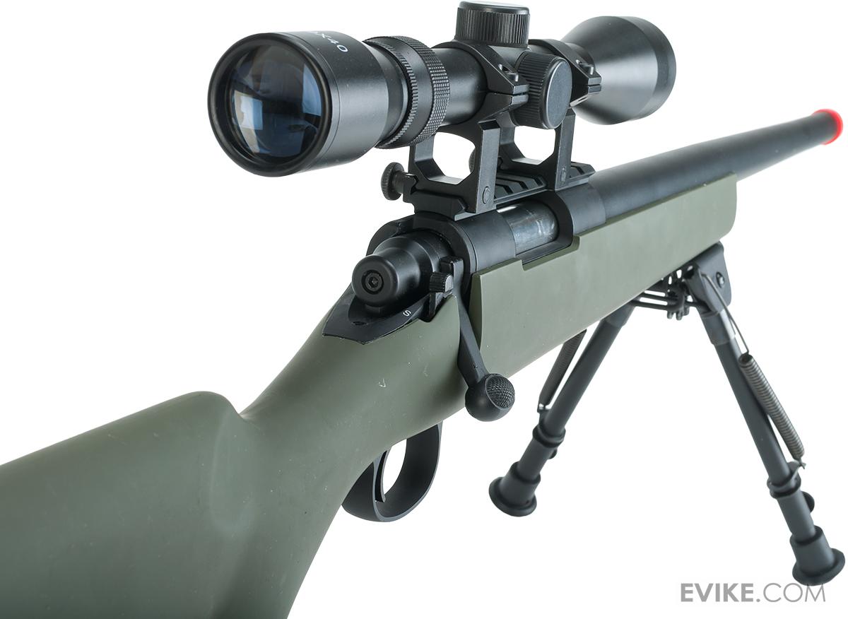 Snow Wolf VSR10 / M700 Bolt Action Sniper Rifle (Color: Green), Airsoft ...