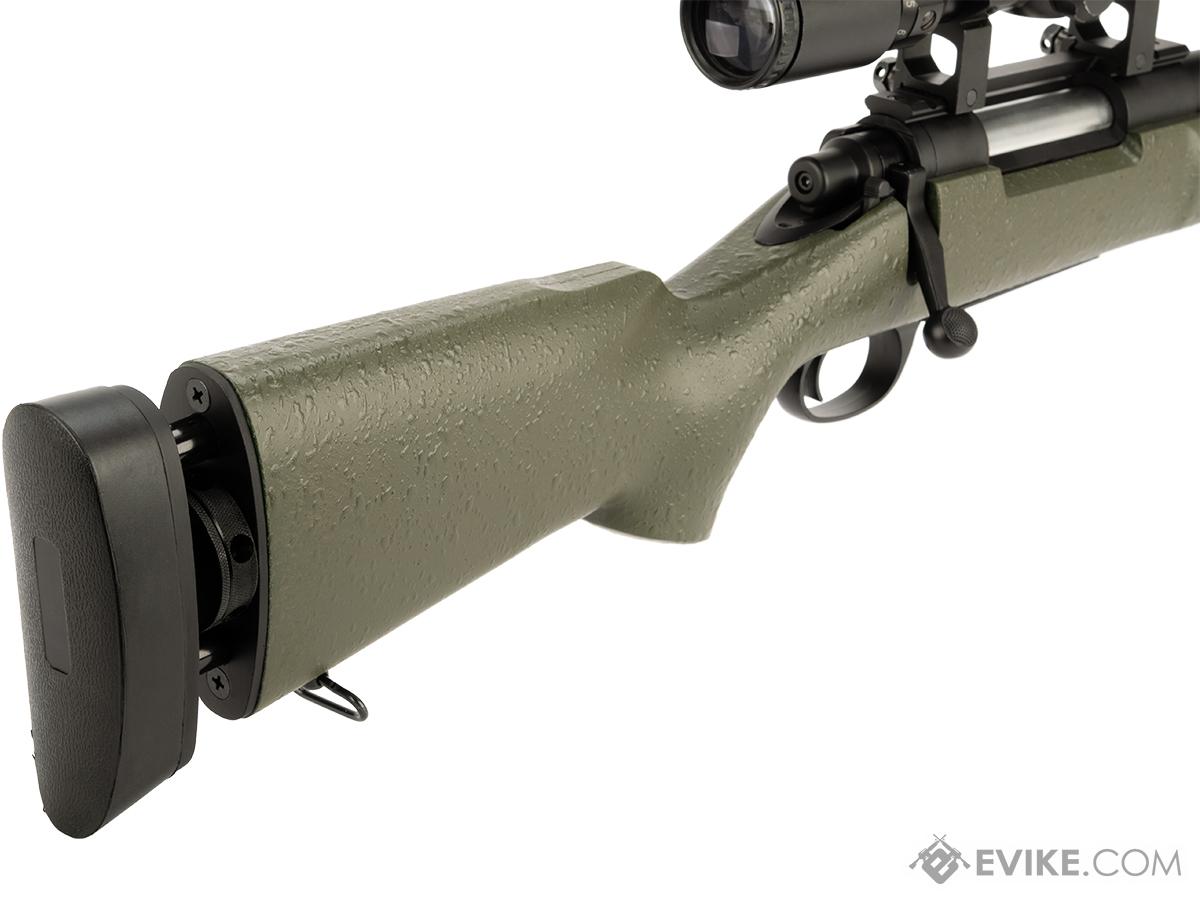 Snow Wolf US Army Style M24 Airsoft Bolt Action Scout Sniper Rifle w ...