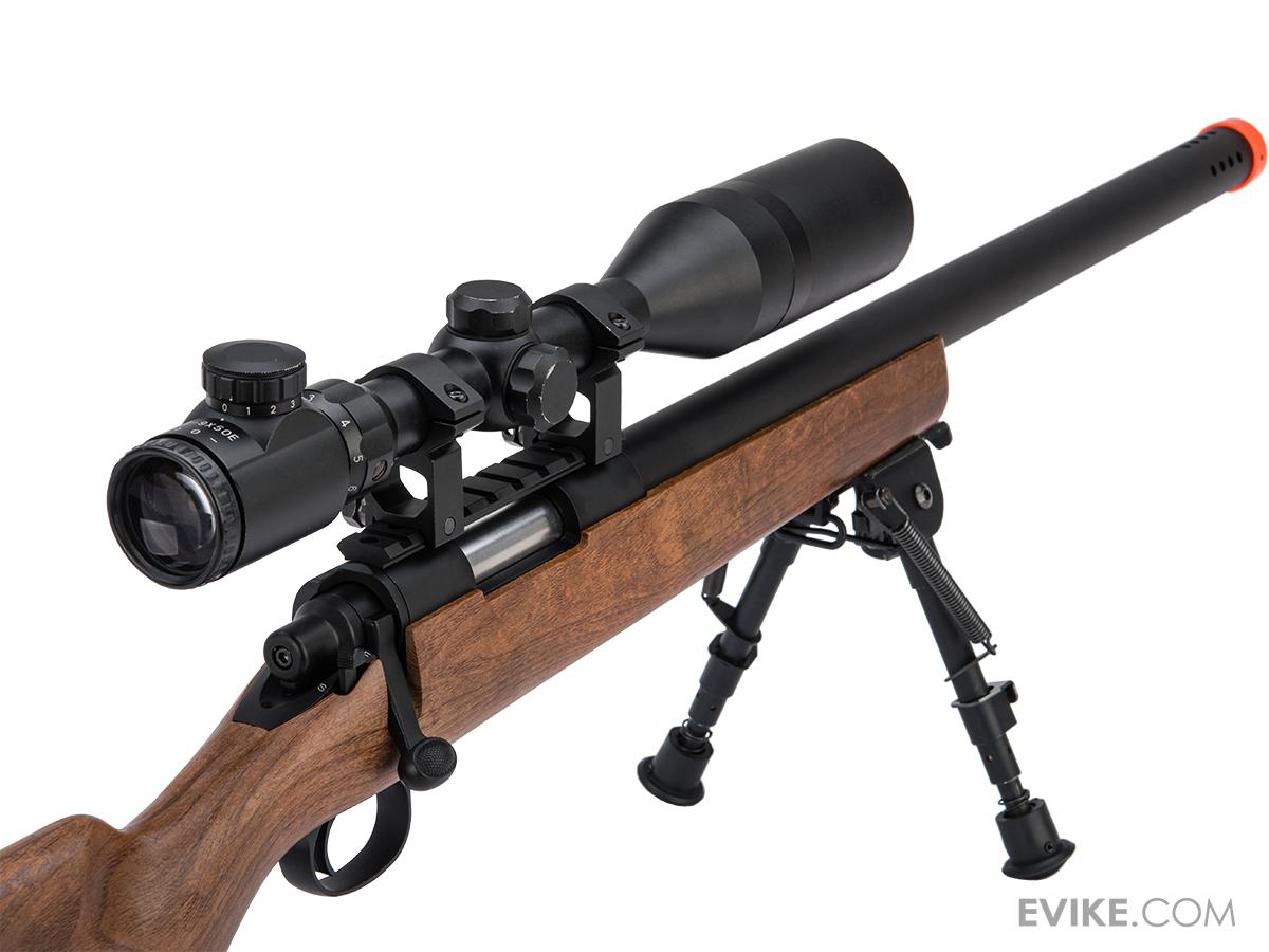 Snow Wolf M700 VSR-10 Bolt Action Sniper Rifle w/ Bull Barrel (Color ...