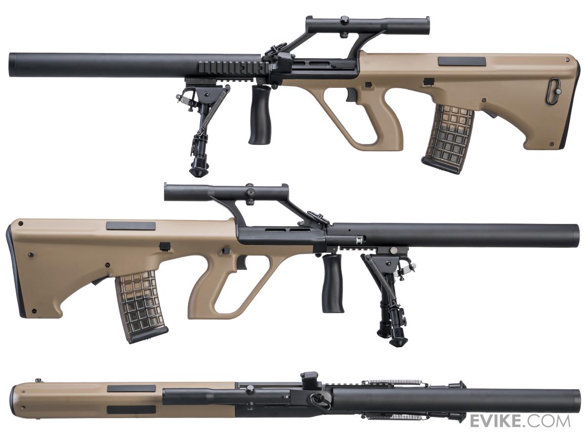 Snow Wolf AUG "Phantom" Bullpup Airsoft AEG Rifle w/ Integrated Scope ...