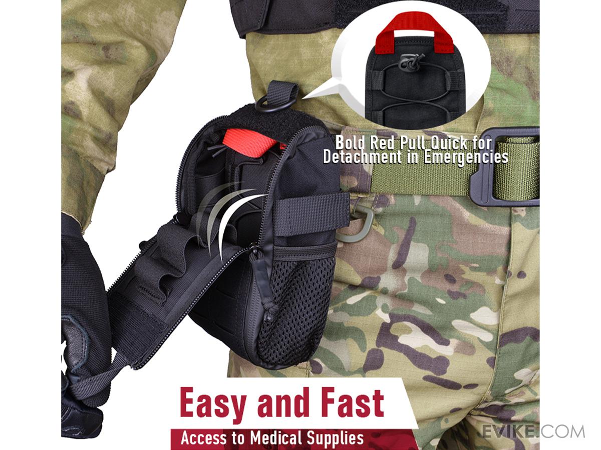 Tacbull Quick Response IFAK Pouch (Color: Black), Tactical Gear/Apparel ...