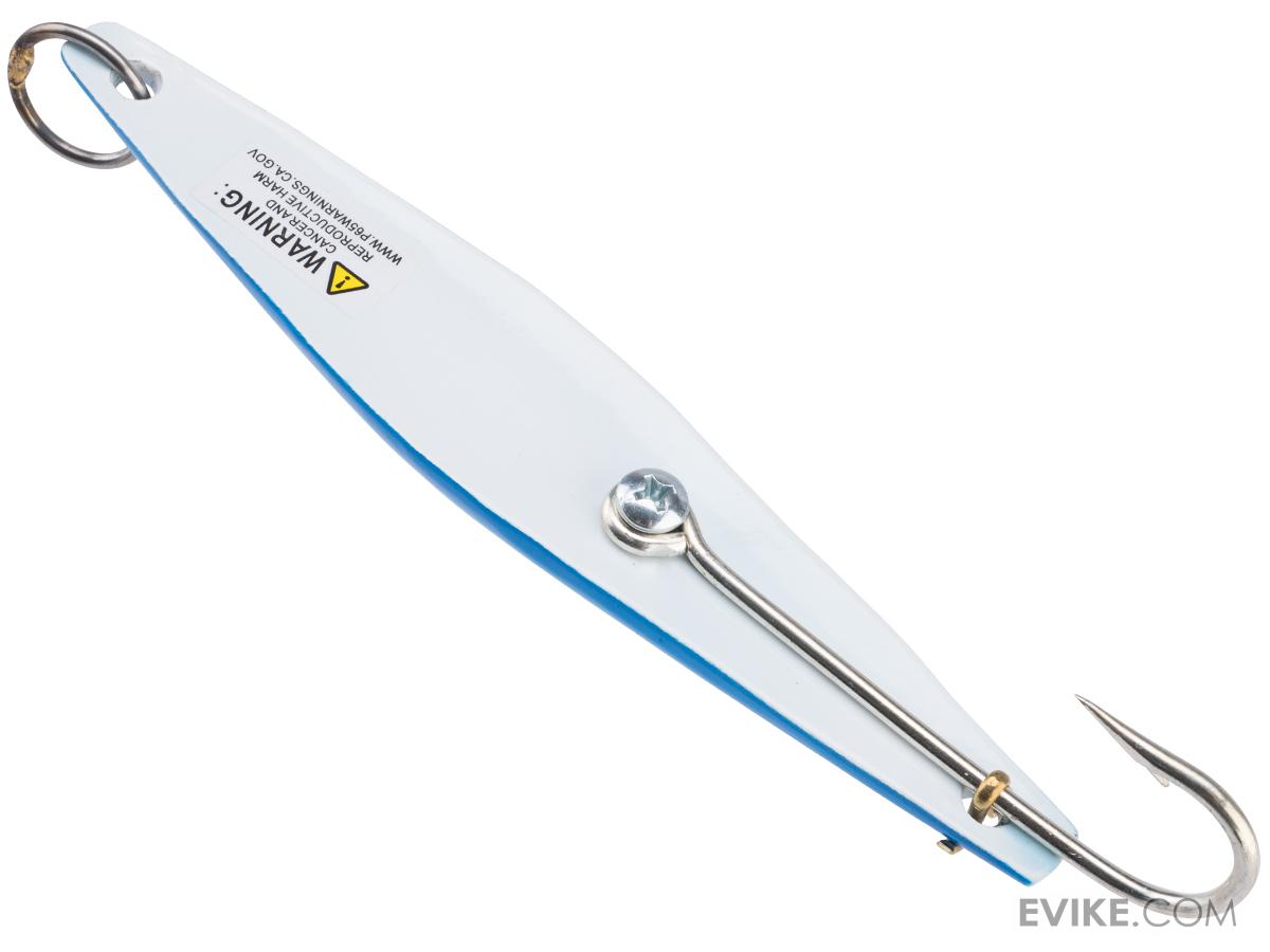 Tady Lures Model C Casting Jig w/ Fixed Single Hook (Color: Blue White ...