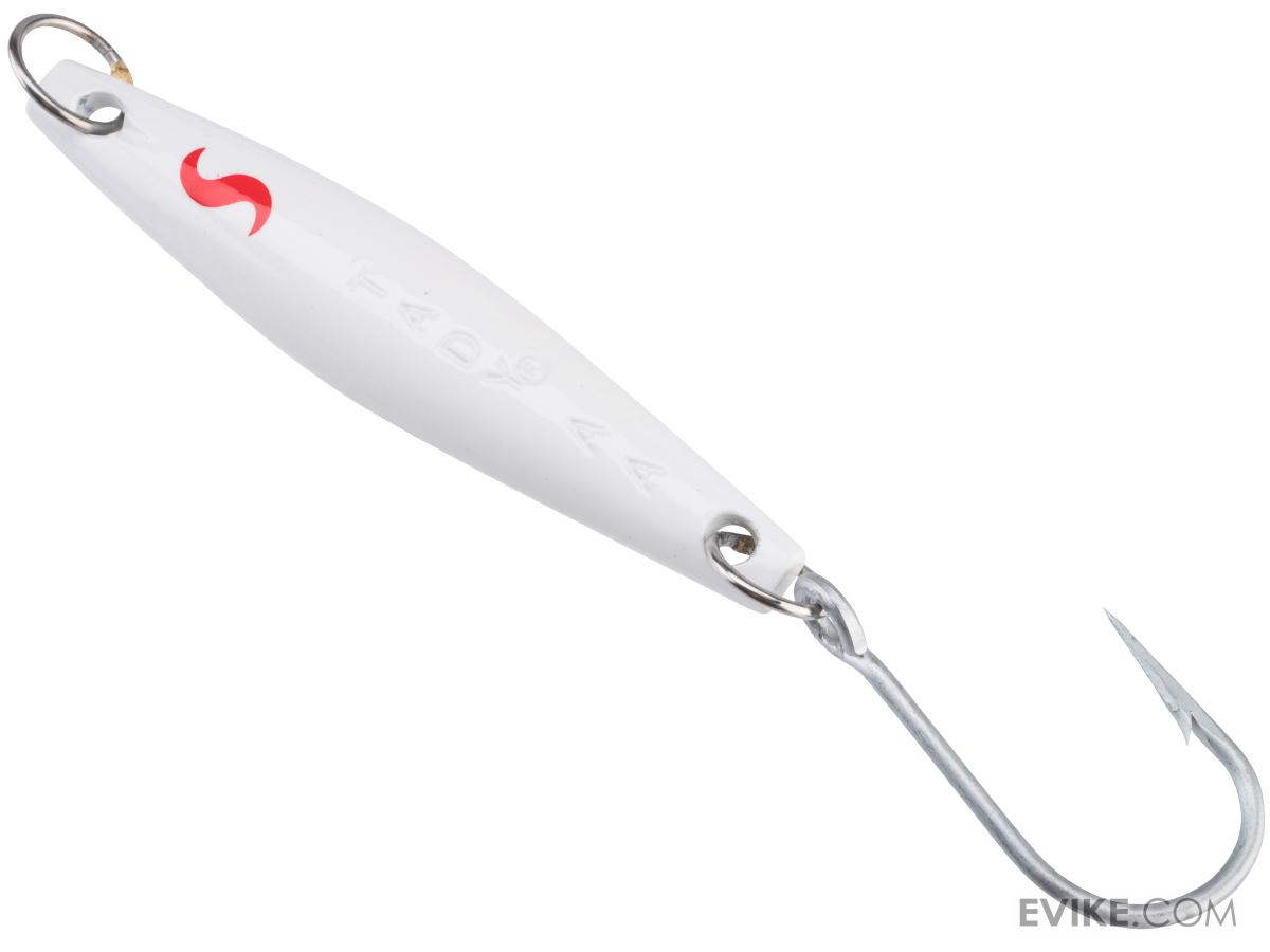 Tady Lures AA Fixed SIngle Hook Jig (Color: White Red S Glow), MORE ...