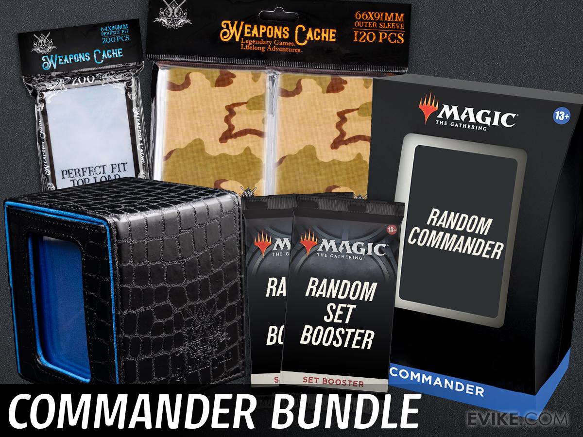 Weapons Cache "Commander" Bundle featuring Magic: The Gathering Commander Decks and Booster ...