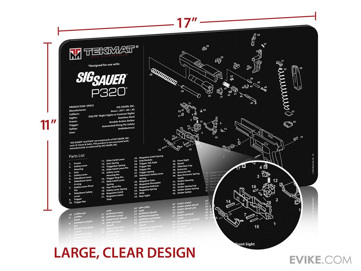 TekMat Armorer's Bench Gun Cleaning Mat (Model: SIG SAUER® P320 ...