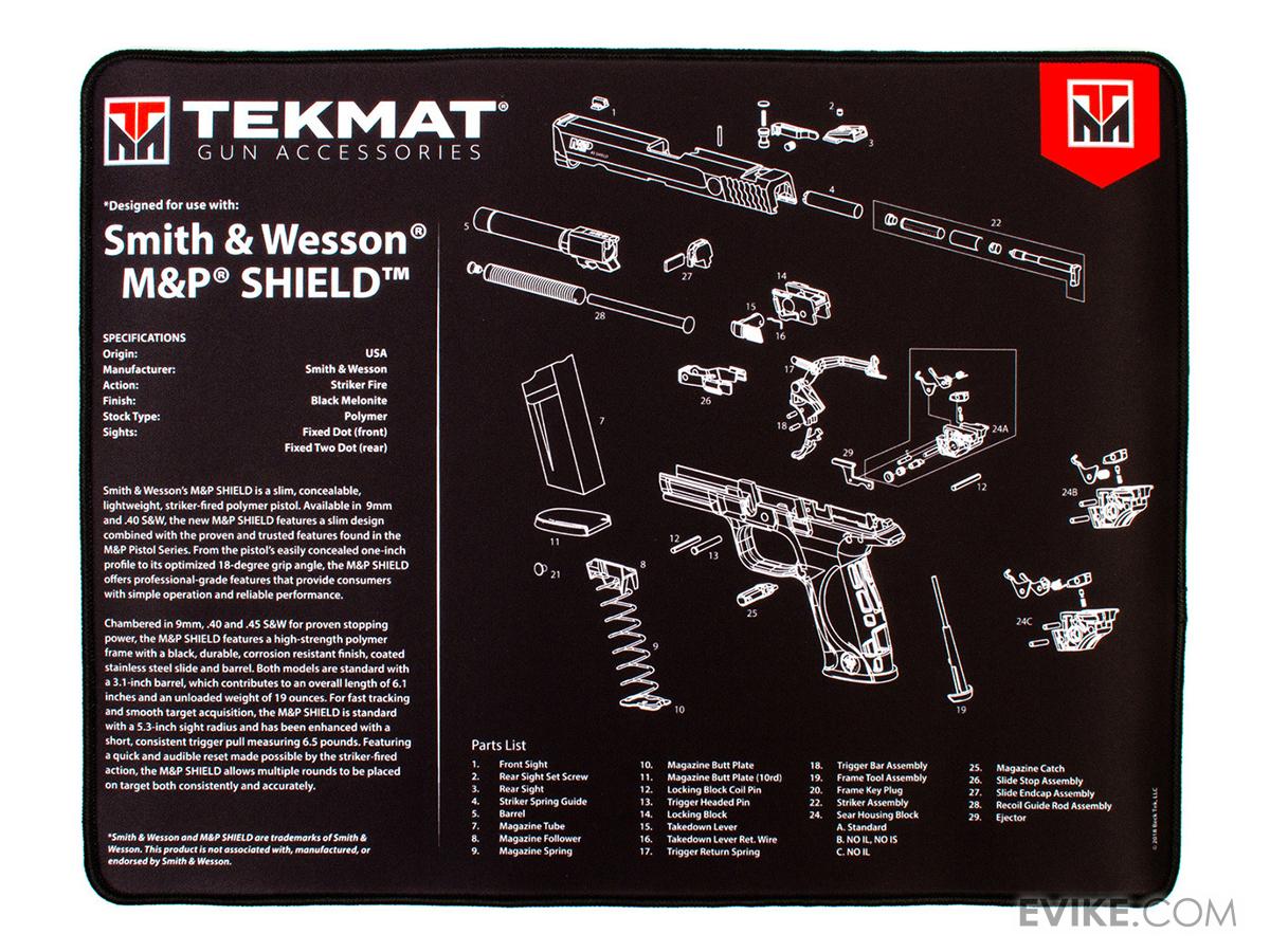 TekMat Armorer's Ultra Bench Gun Cleaning Mat (Model: Smith & Wesson® M ...
