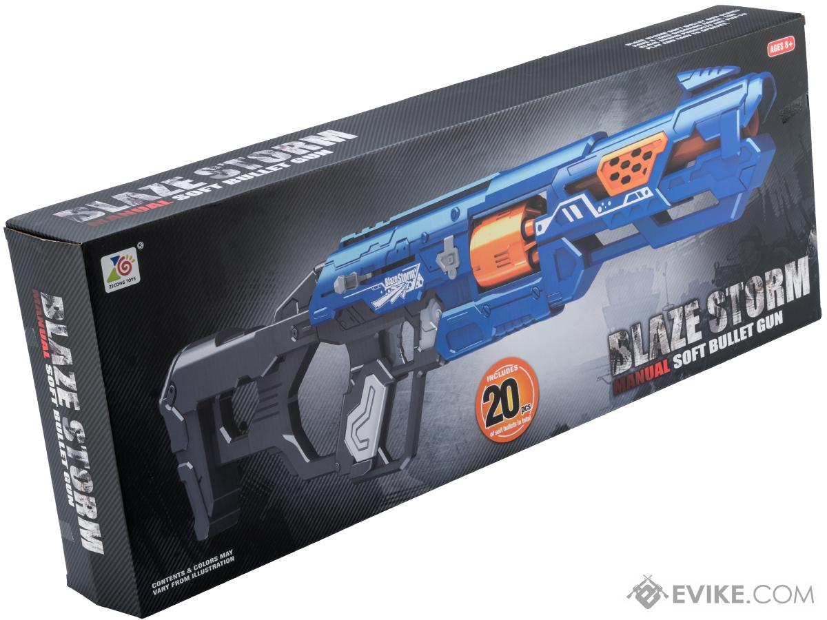 Blaze Storm Foam Blaster 7105 Pump Action Dart Gun (Package: Gun Only ...