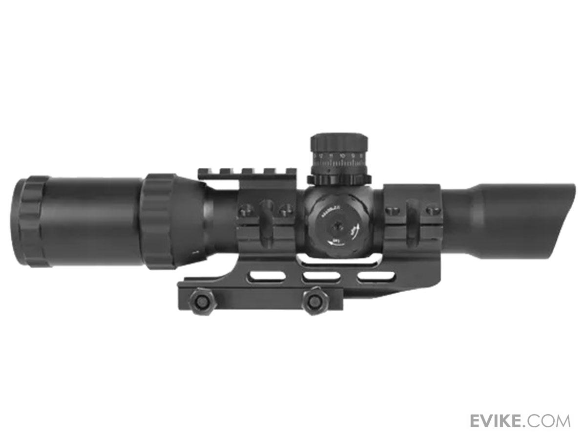 Trinity Force 1-4x28 Illuminated Assault Scope w/ Micro Red Dot Sight ...