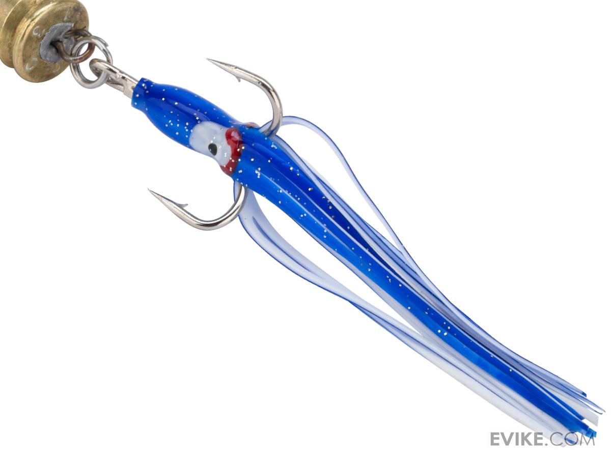 The Fishing Armory .50BMG Cod Round Lure (Color: White Blue / 12oz ...