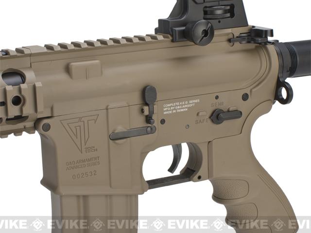 z G&G TR15 Raider-XL Airsoft Electric Blowback AEG Rifle - Tan, Airsoft ...