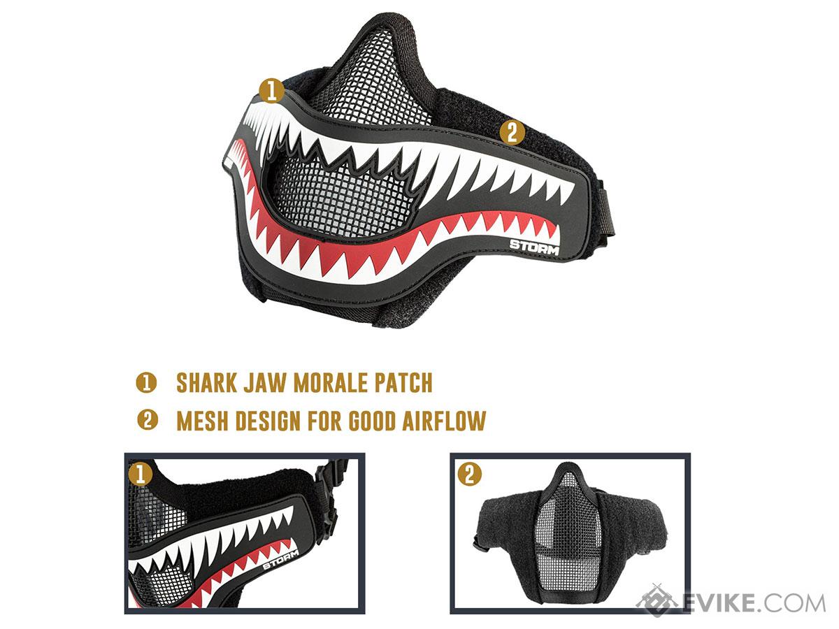 OneTigris "Face Off" Foldable Mesh Half-Face Mask (Type: Storm ...