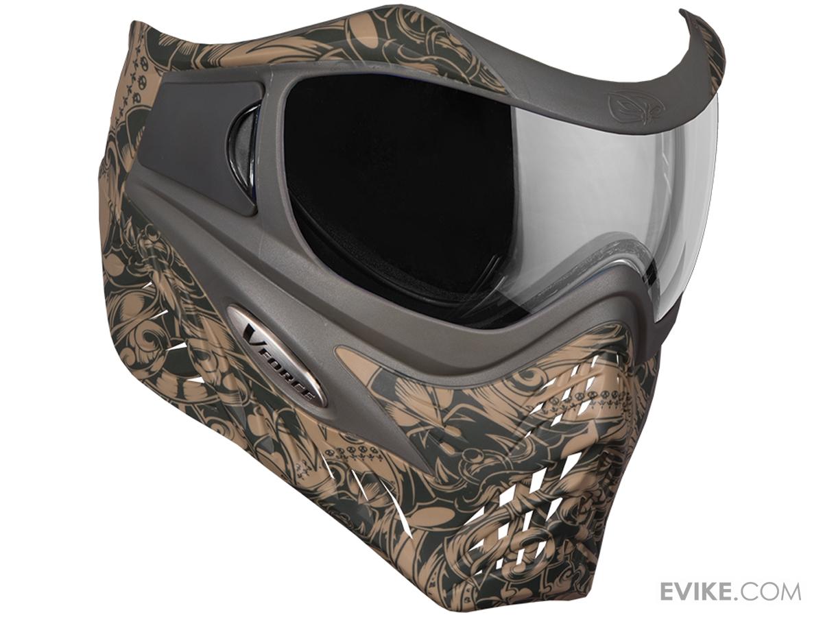 V-Force Grill Full Seal Face Mask (Color: Samurai / Clear Lens ...