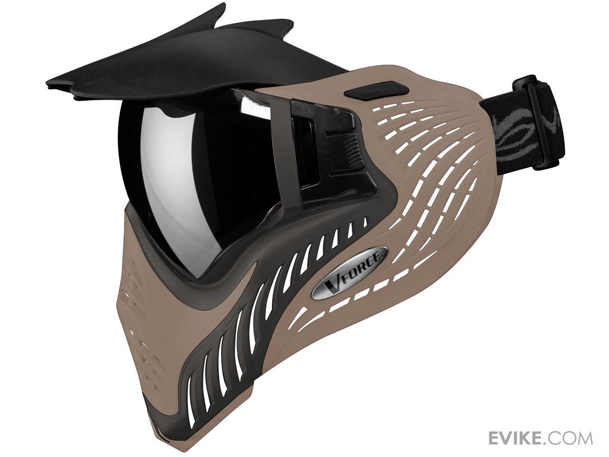 V-Force Profiler Full Seal Face Mask (Color: Coyote / Clear Lens ...