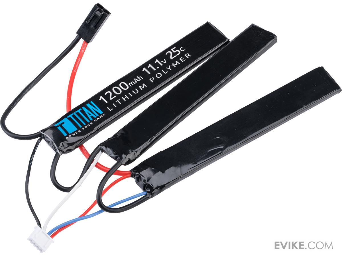 Titan Power 11.1v 1200mAh 25C Tri-Cell Type LiPo Battery (Connector ...