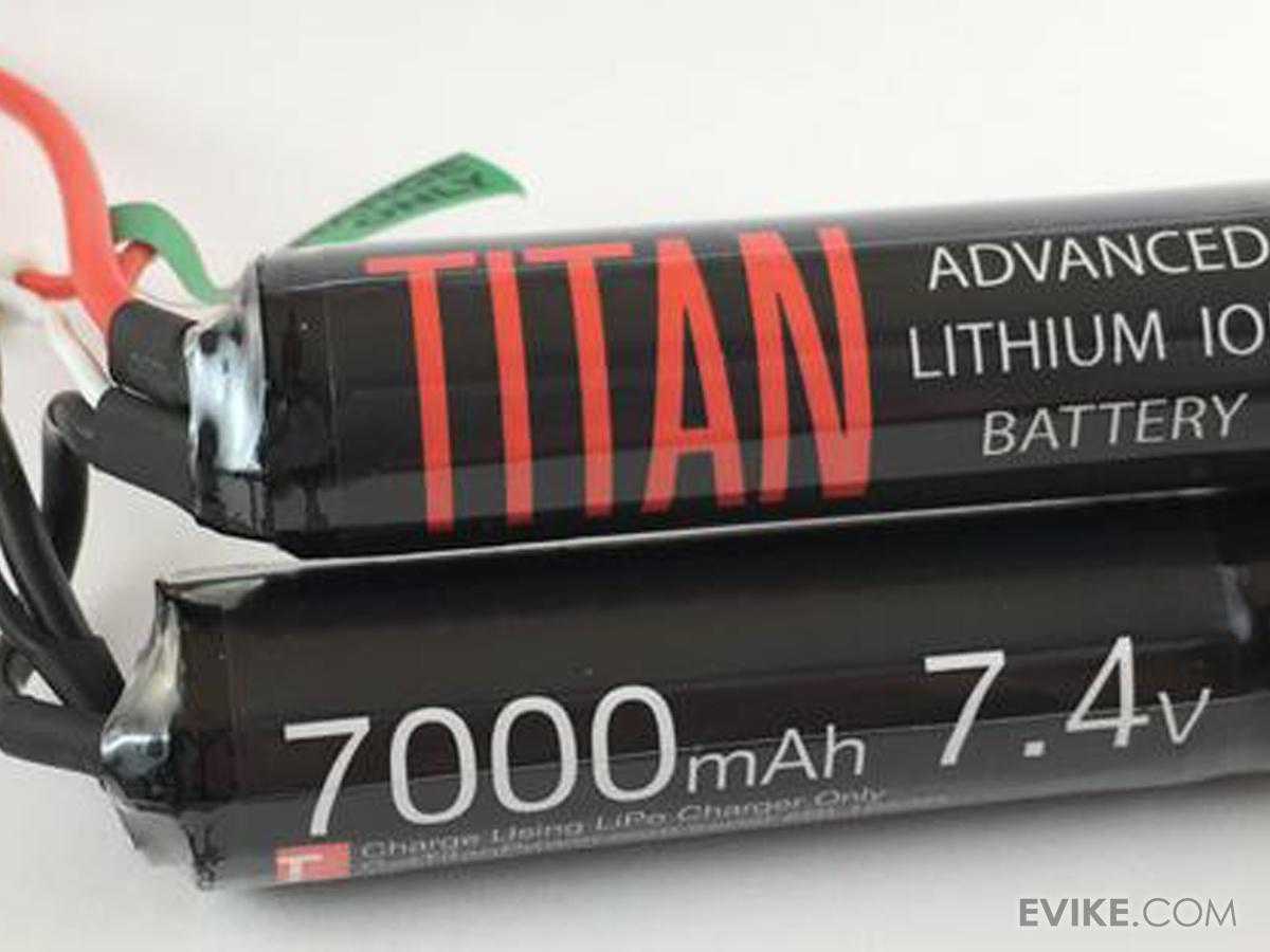 Titan Power 7.4v 7000mAh 10C Nunchuck Type Li-Ion Battery (Connector ...