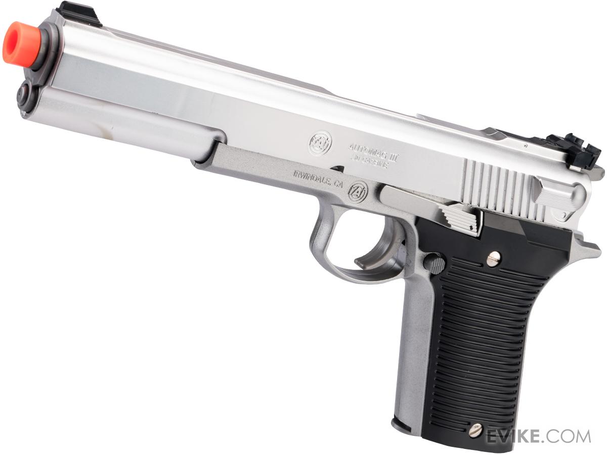 Tokyo Marui Auto Mag III Spring Airsoft Pistol (Model: Stainless Steel Finish), Airsoft Guns ...