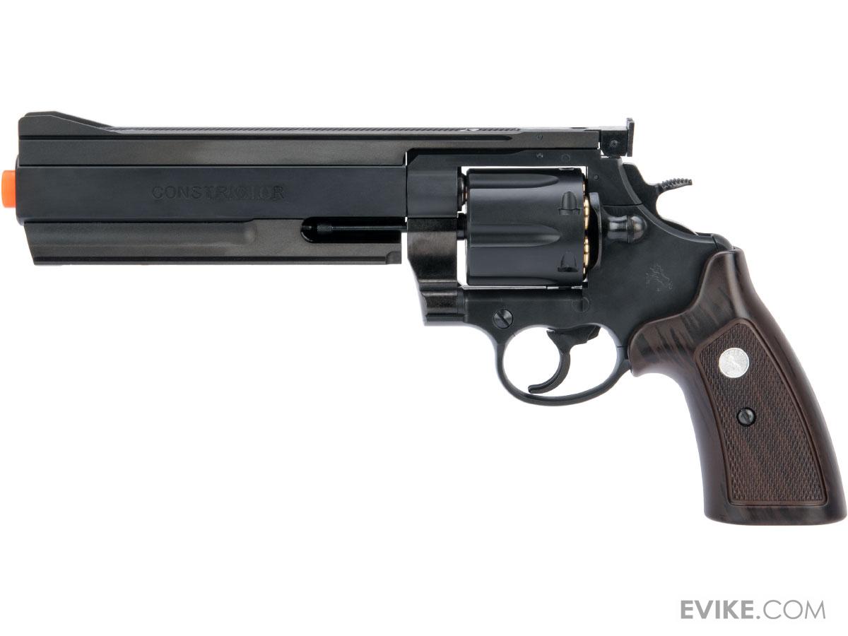 Marushin Colt Constrictor .44 Gas Powered Airsoft Revolver (Color: Matte Black / ABS), Airsoft ...