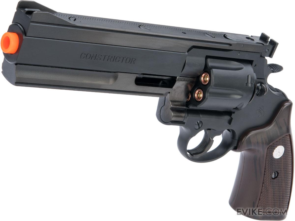 Marushin Colt Constrictor .44 Gas Powered Airsoft Revolver (Color: Matte Black / ABS), Airsoft ...