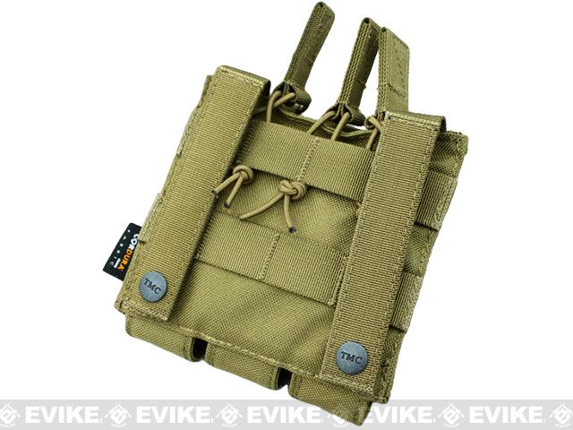 TMC Tactical MOLLE Triple SMG Magazine Pouch (Color: Khaki), Tactical ...